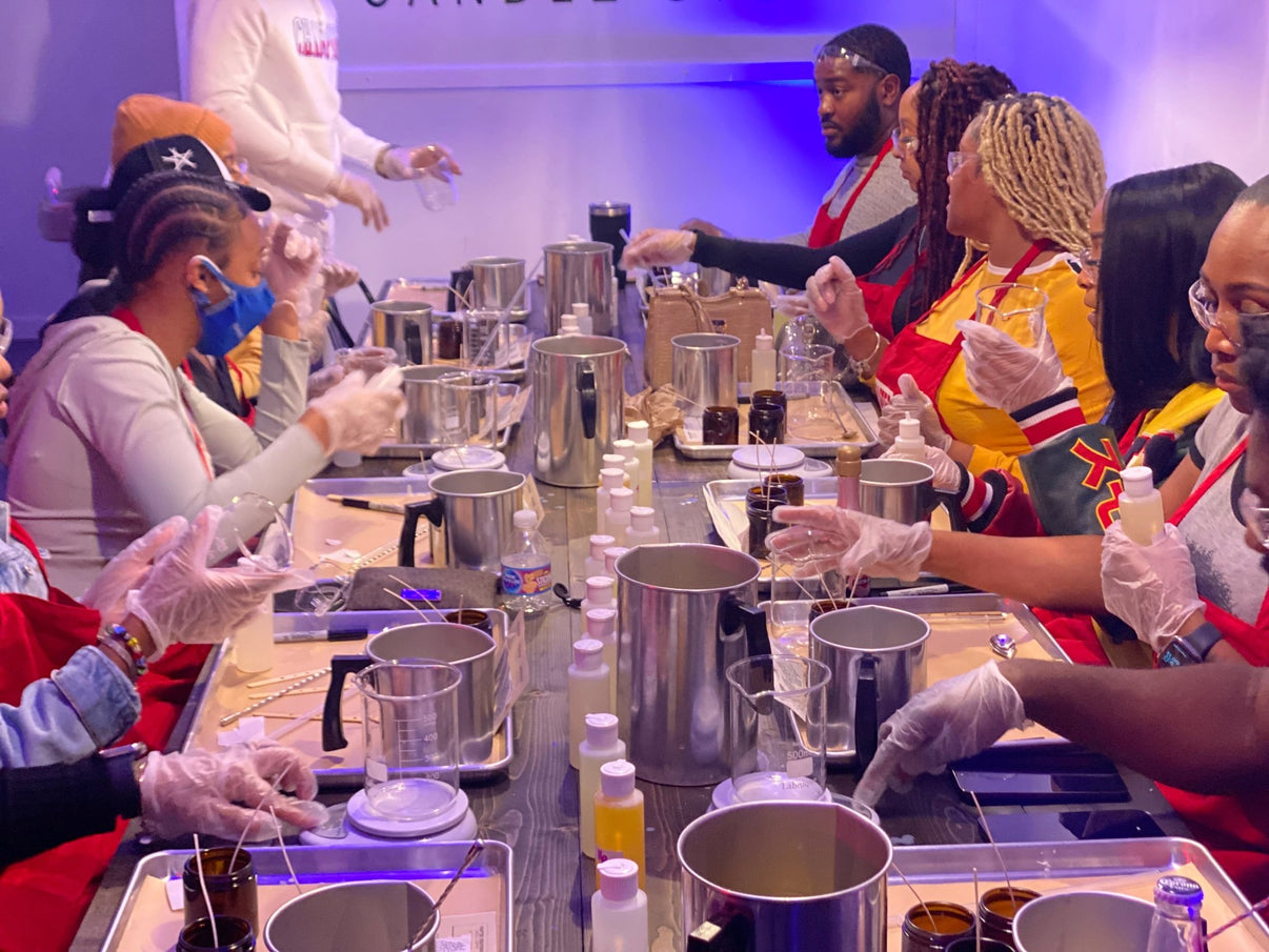 90 min. Candle Making Experience – Crafted Creations Candle Studio